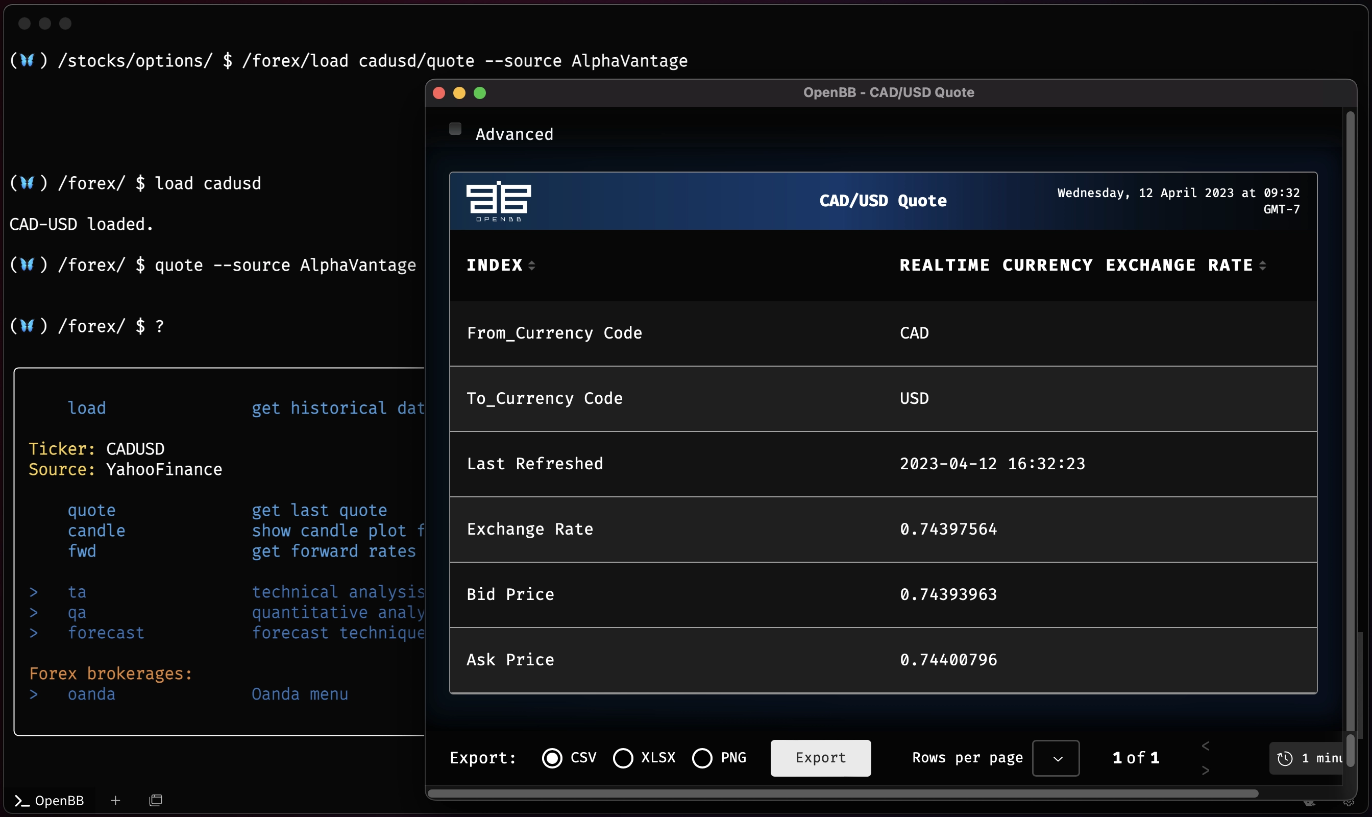 Data | OpenBB Terminal