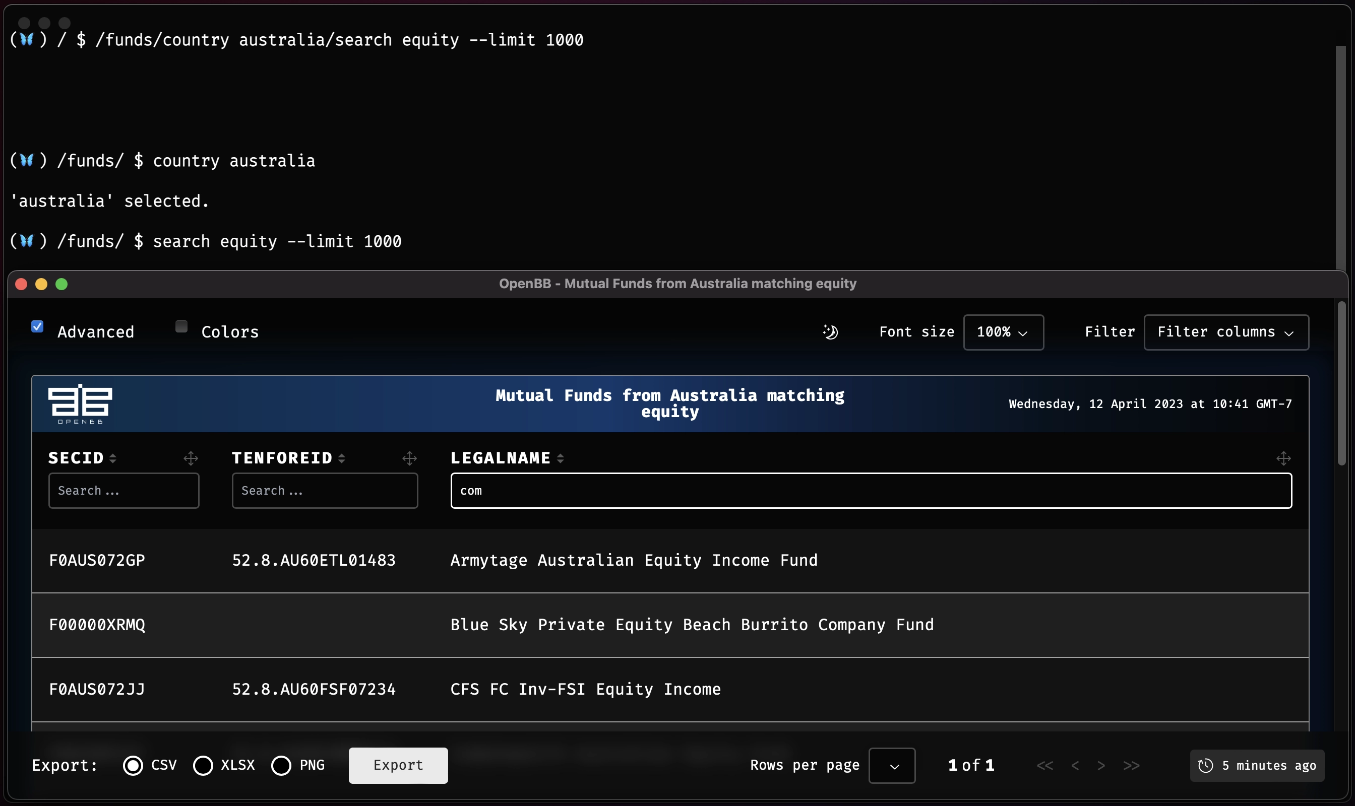 Data | OpenBB Terminal